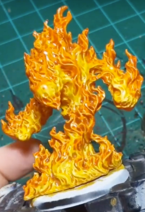 Tutorial: Contrast Paint – Fire Elemental – Fast, Easy, Learn